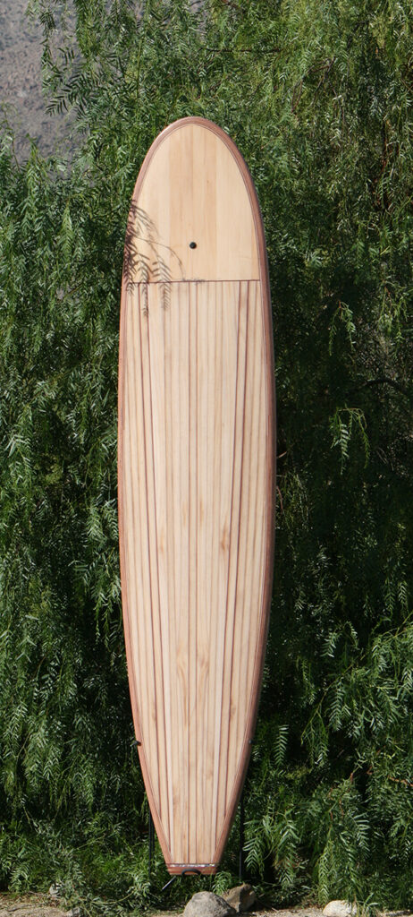 Surfboard Art | Classic Wood Longboard | Noserider